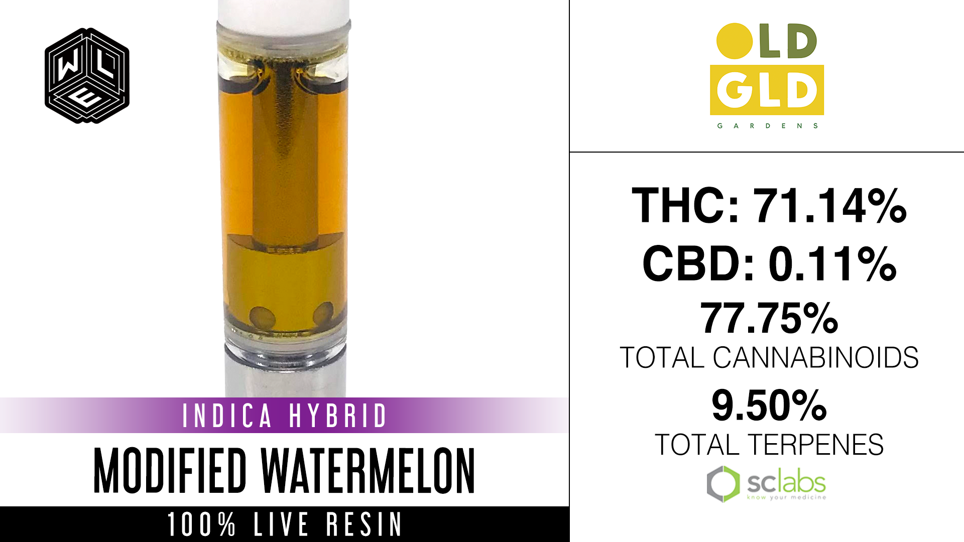 Modified Watermelon 100% Live Resin Cartridge - WLE710