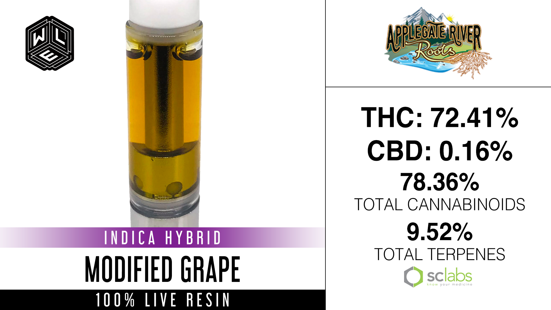 Modified Grape 100% Live Resin Cartridge - WLE710