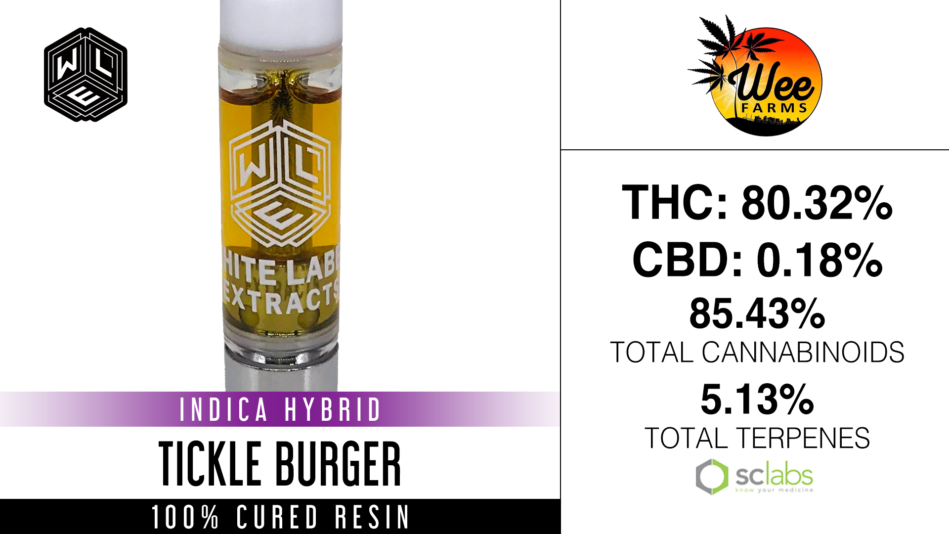 Tickle Burger 100% Cured Resin Cartridge - WLE710