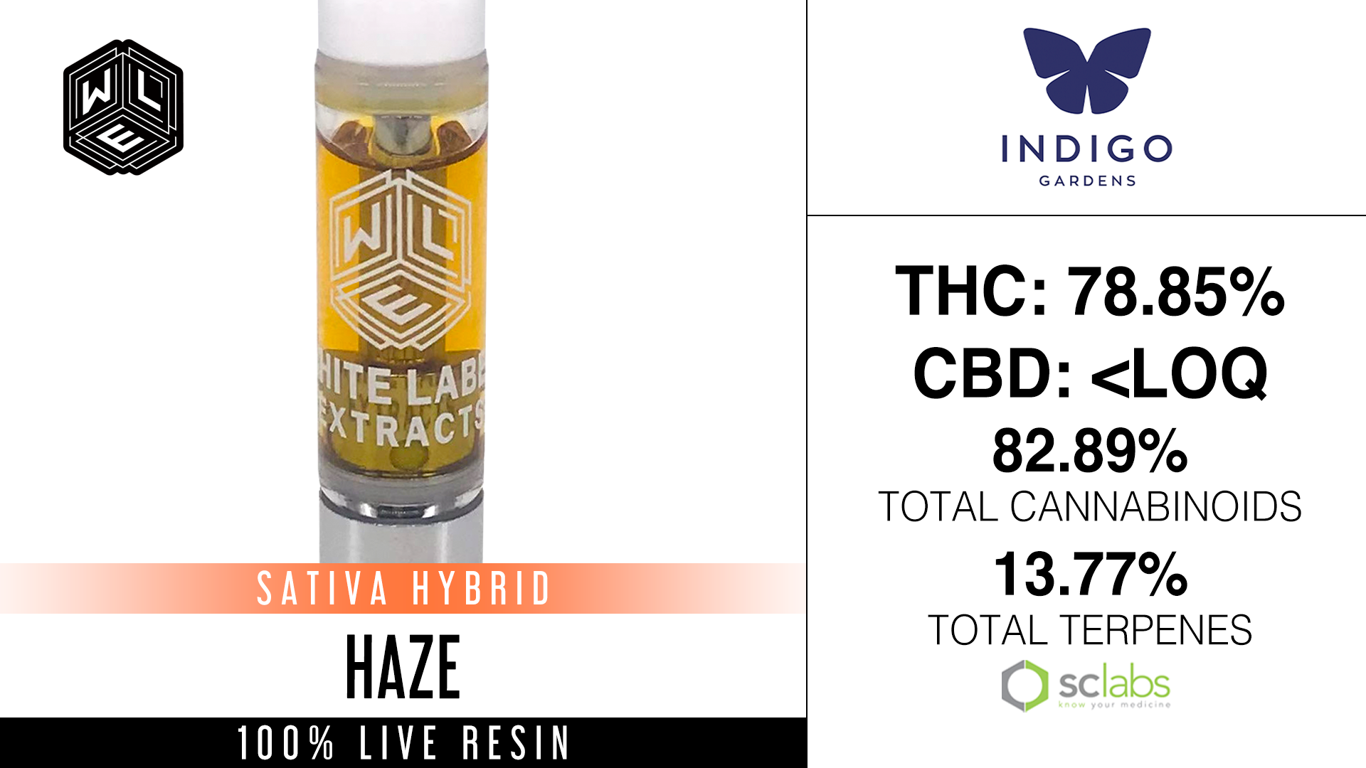 Haze 100% Live Resin Cartridge - WLE710