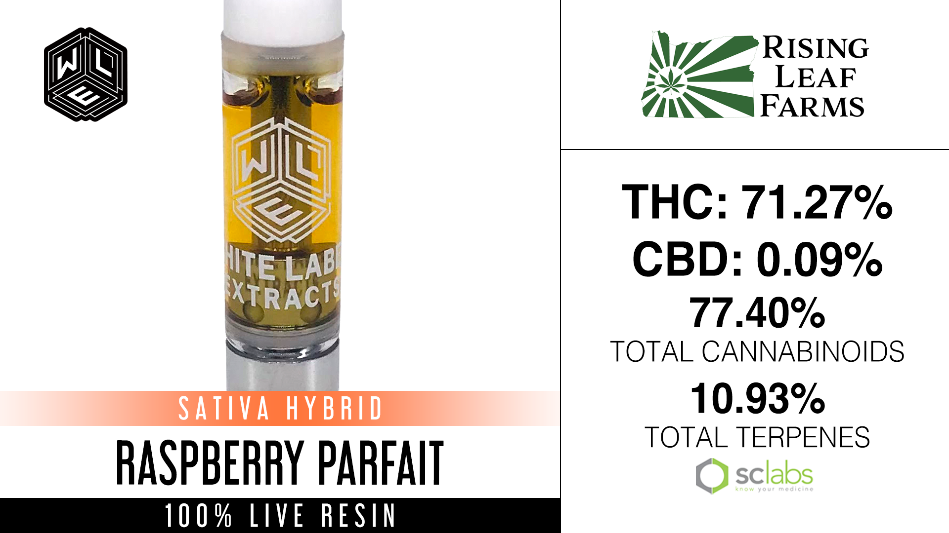 Raspberry Parfait 100% Live Resin Cartridge - WLE710